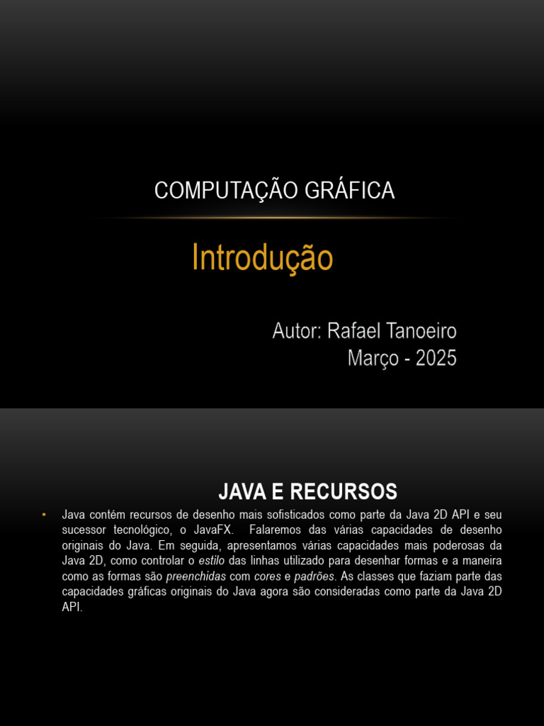 Recursos Gráficos em Java 2D e JavaFX | PDF | Thread (informática ...