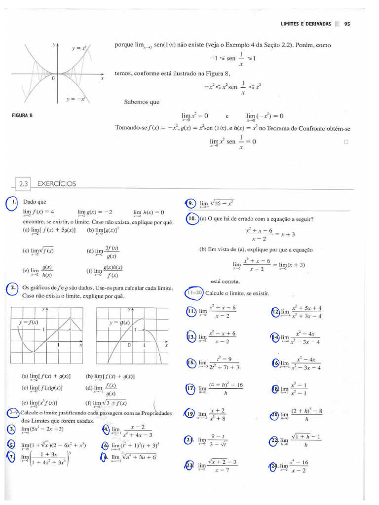Lista 1 Calculo 1 Propriedades Confronto | PDF