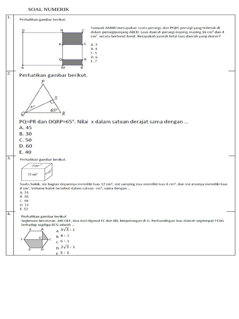 Soal Numerik 1 | PDF