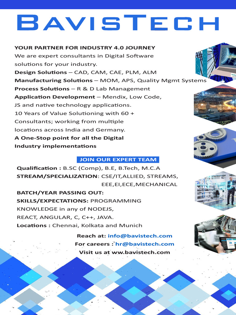 Bavis Technologies: Your Industry 4.0 Partner | PDF