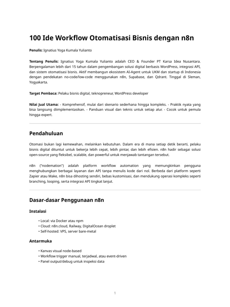 100 Workflow N8n | PDF