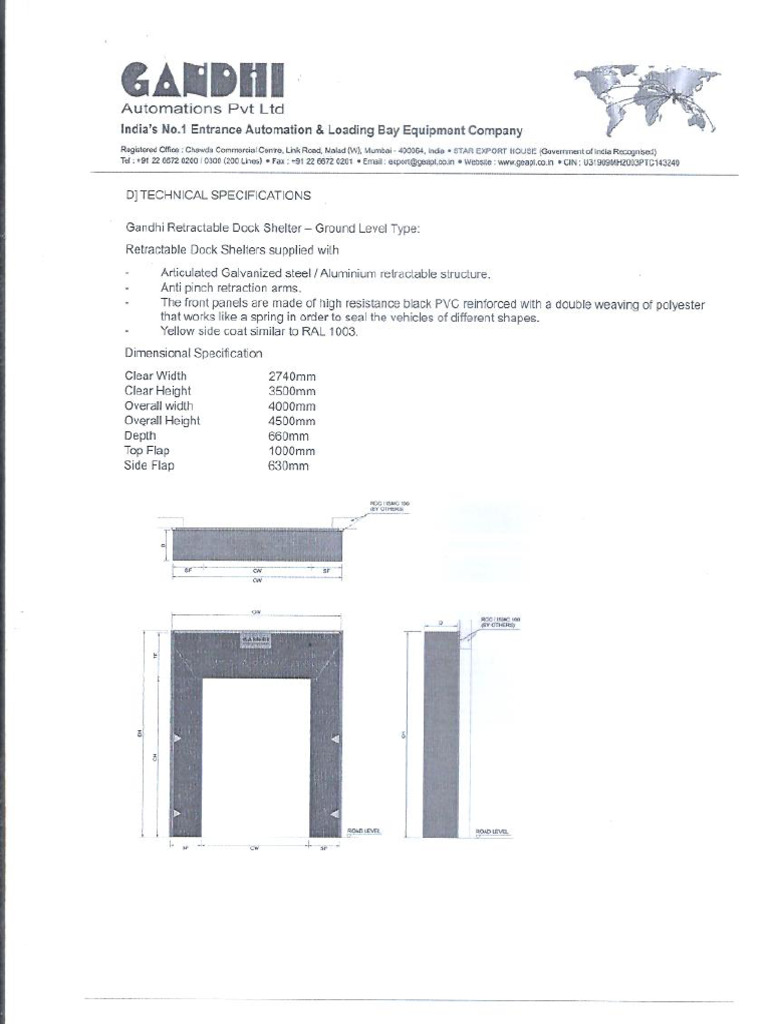 Gandhi Automation - Equipment Specification | PDF