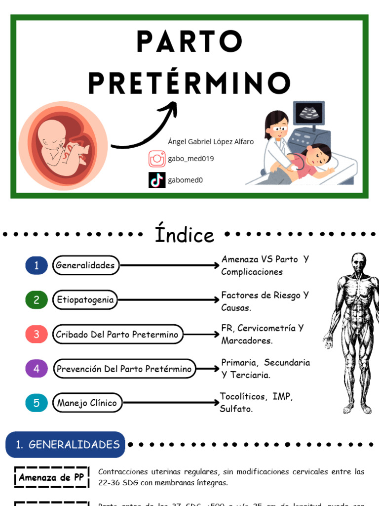 Parto Pretérmino PDF | PDF | Parto | Parto prematuro