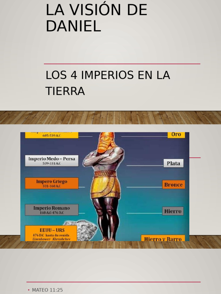 La Visión de Daniel y los Imperios | PDF | Daniel (figura bíblica ...