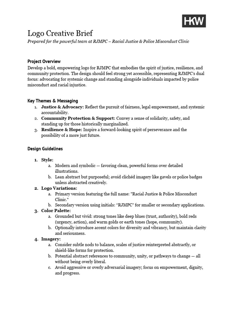 RJPMC Logo Creative Brief | PDF
