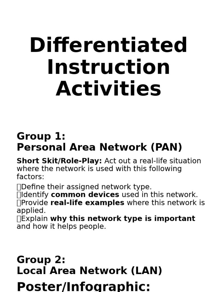 Differentiated Instruction Activities | PDF