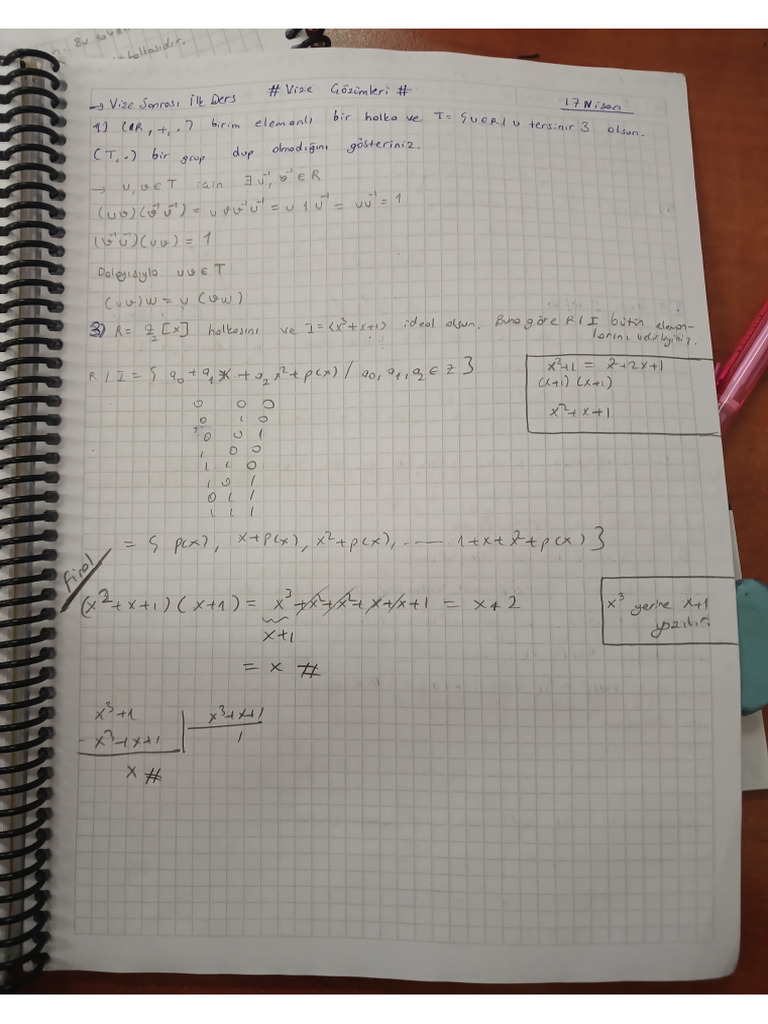 Cebir Uygulama 15 Mayısa Kadar | PDF