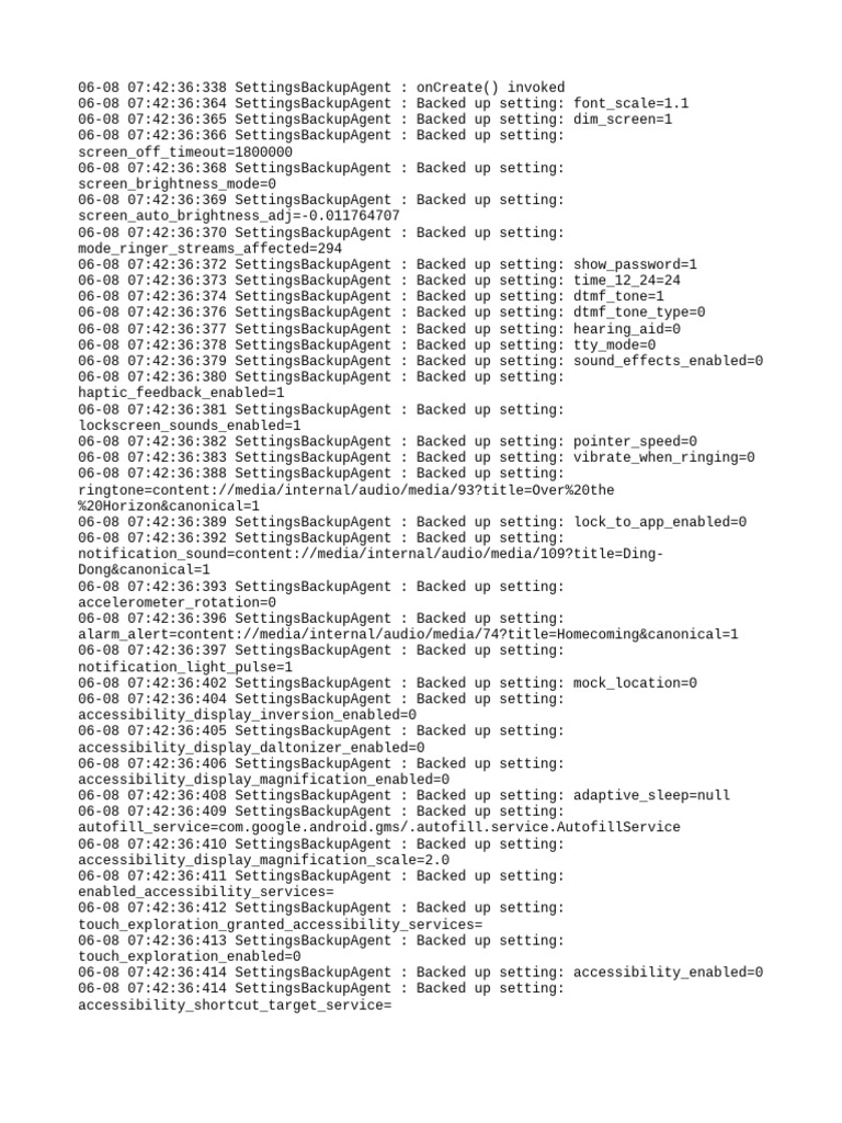 Settings Provider | PDF