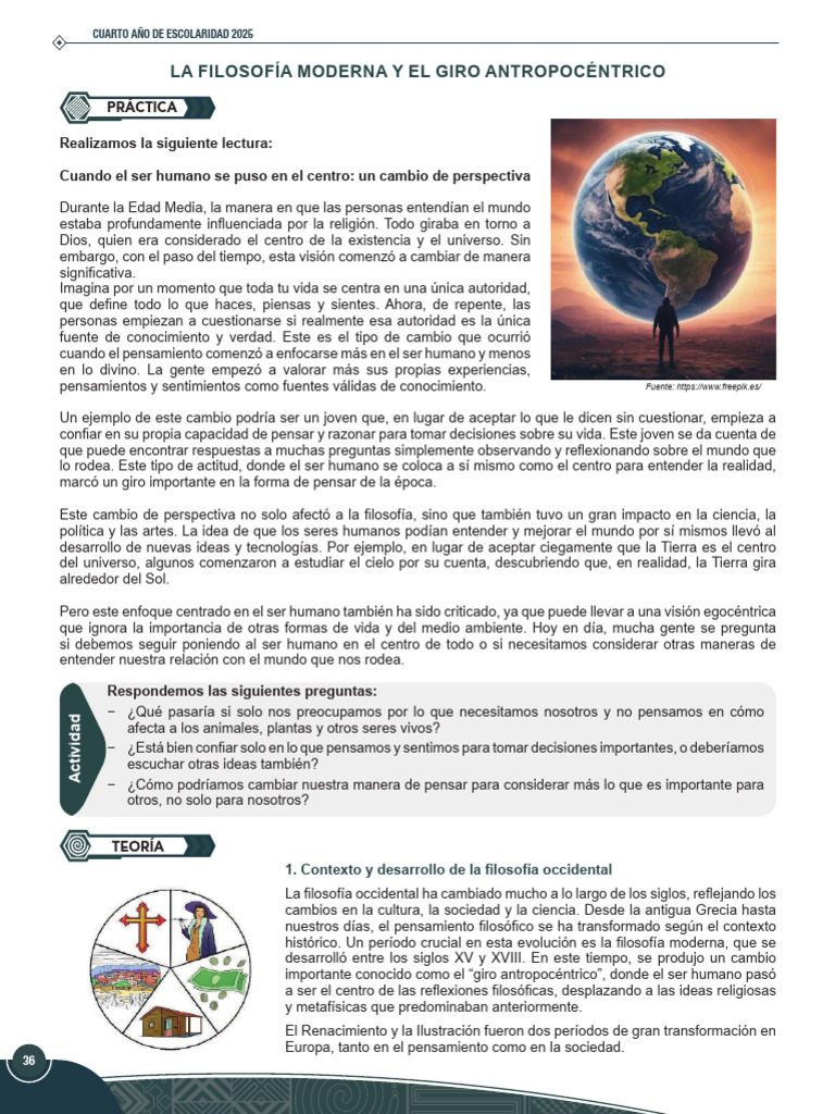 Filosofía Moderna y Antropocentrismo | PDF | Tao | René Descartes