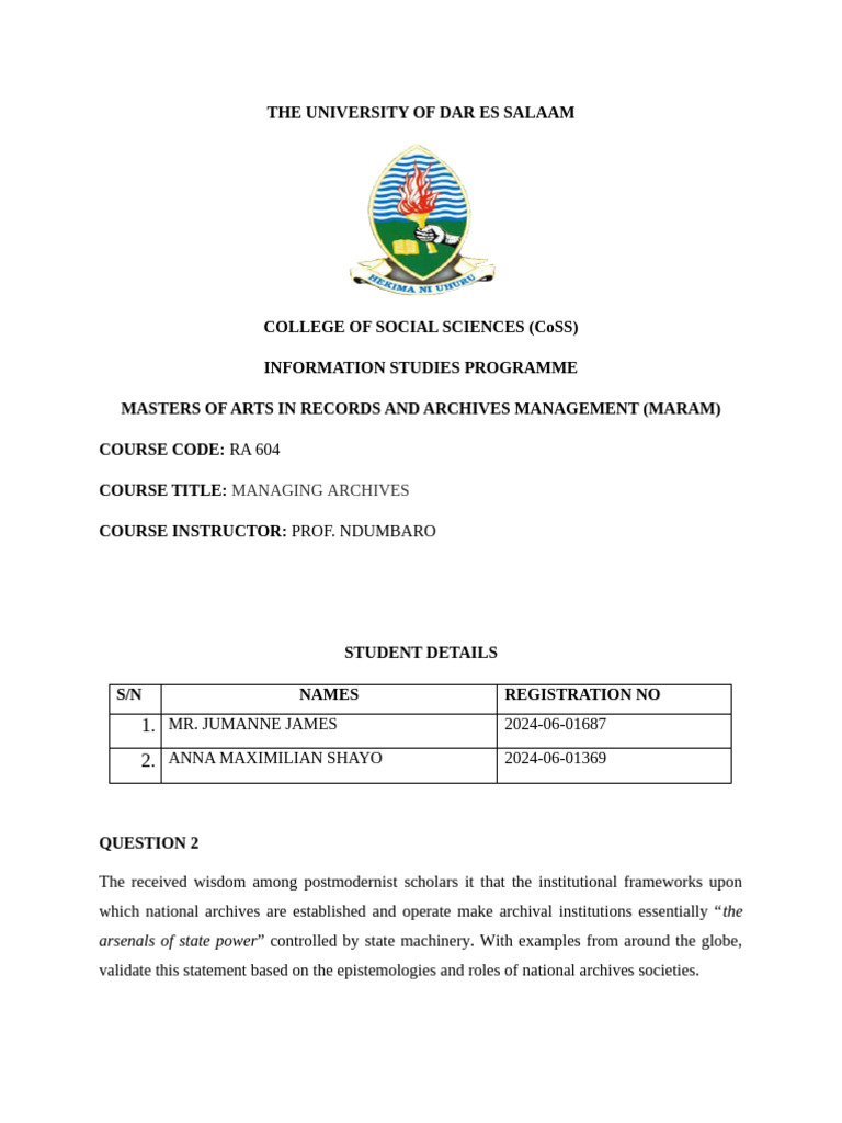 Current Assignment-Final | PDF | Postmodernism | Archive