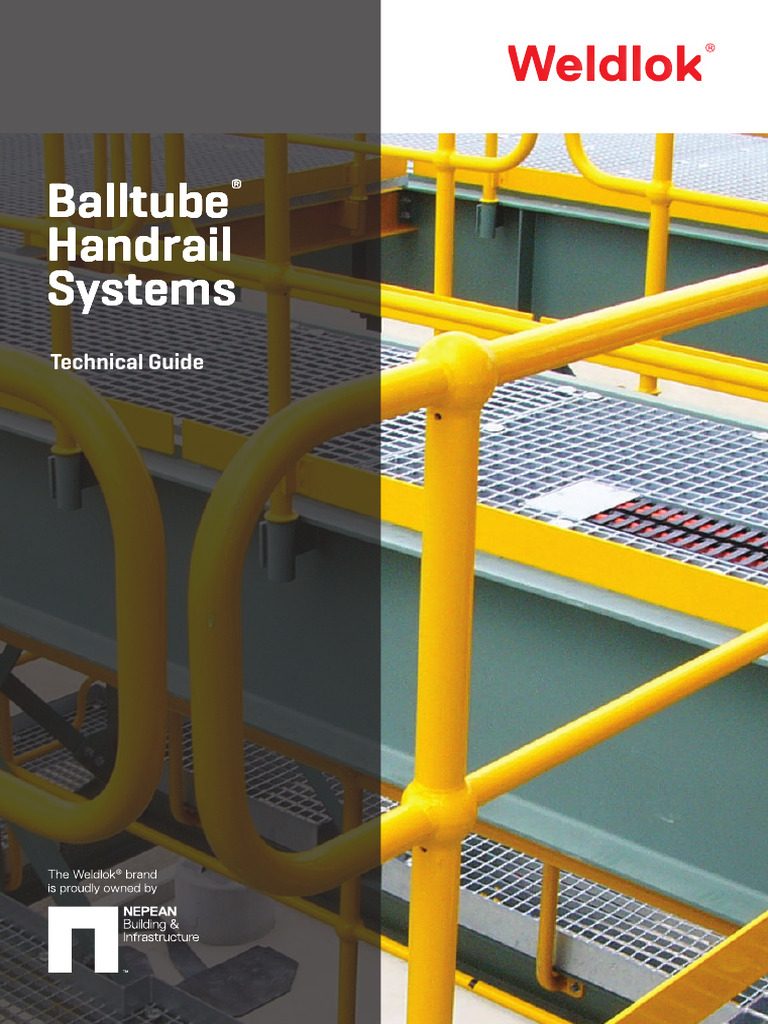 Weldlok Balltube Handrail Systems Guide | PDF | Pipe (Fluid Conveyance ...