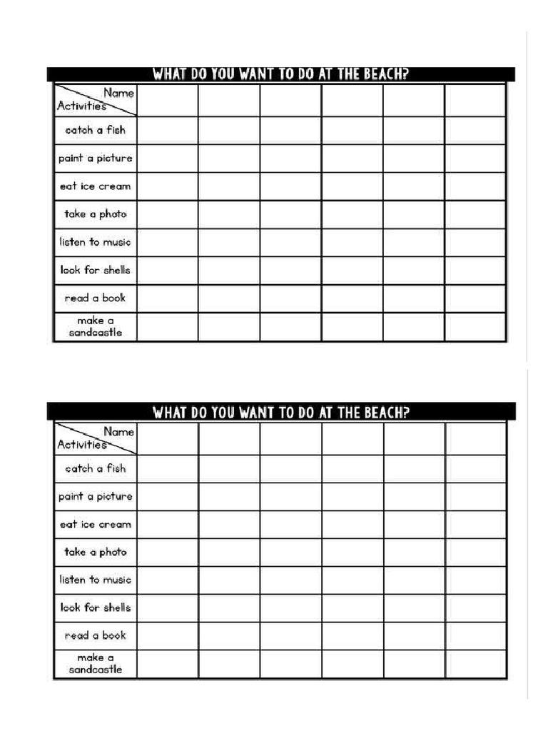 Unit 9 What Do You Want To Do at The Beach (AutoRecovered) (AutoRecovered) | PDF