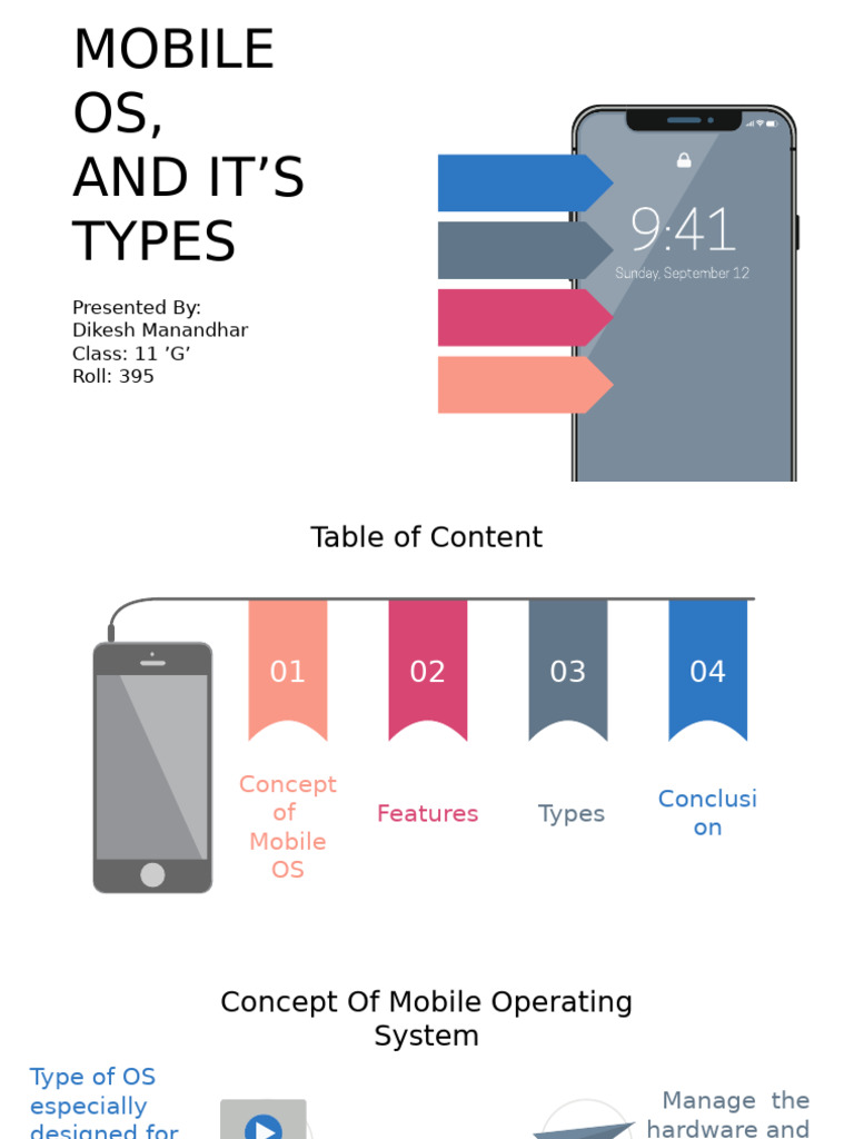 Mobile OS and It's Types | PDF | Android (Operating System) | Ios