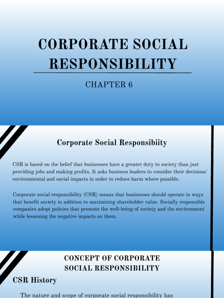 Understanding Corporate Social Responsibility | PDF | Corporate Social ...