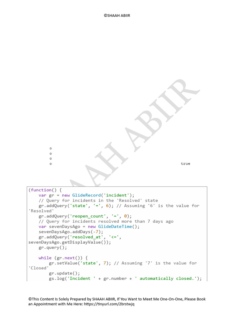 Scenario Based Servcienow Interview Question - Solution | PDF ...