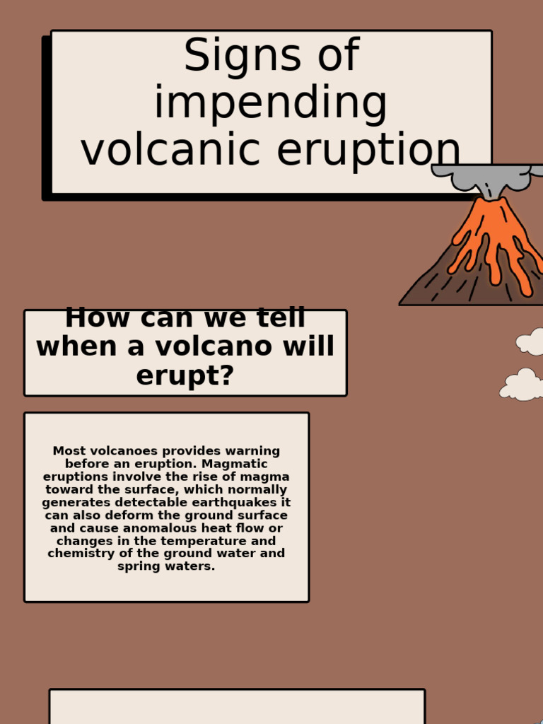 Signs of Impending Volcanic Eruption - 20250116 - 212050 - 0000 | PDF ...
