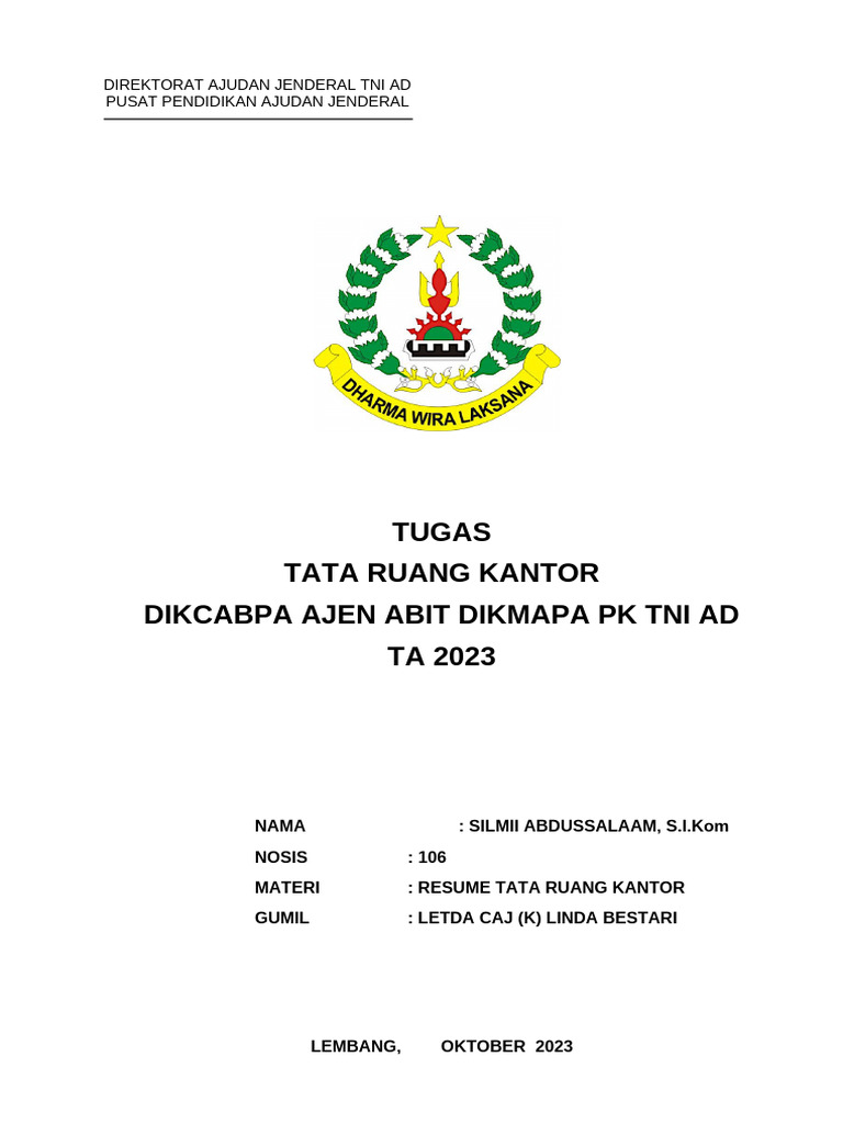 Cover Tugas | PDF