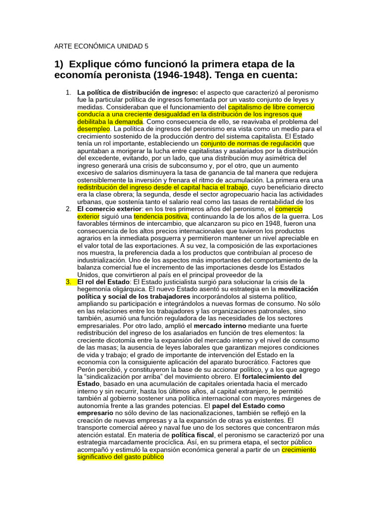 Resumen Historia Seg Parcial Altillo | PDF | Inflación | La política monetaria
