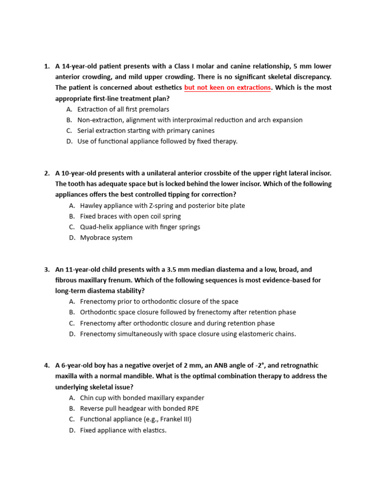 Orthodontic Case Treatment Strategies | PDF | Orthodontics | Mouth