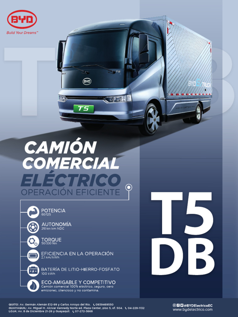 T45c01-Flyer - Byd | PDF | Camión | Vehículos terrestres