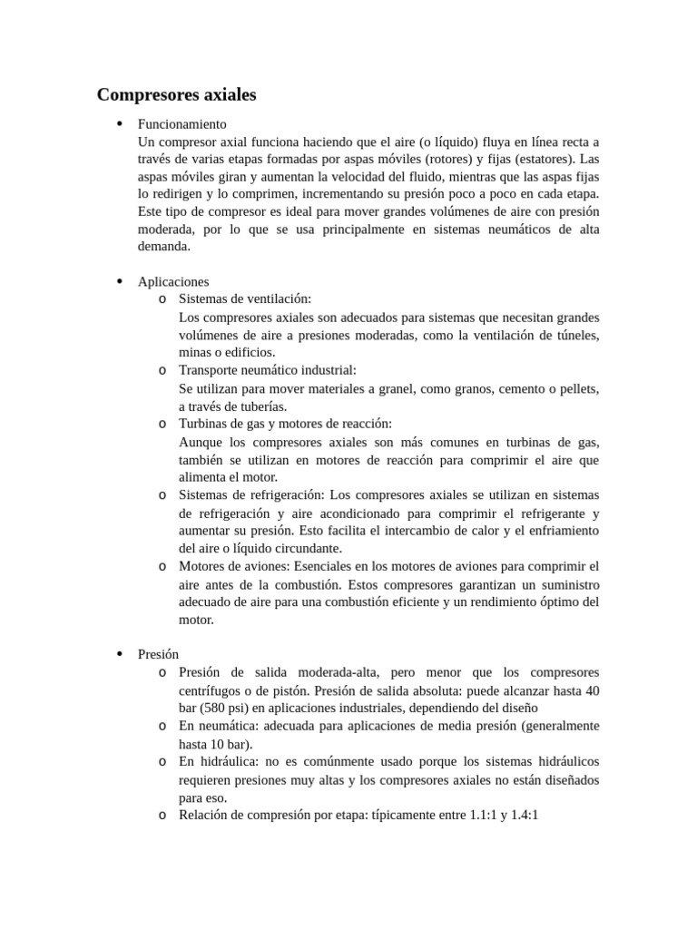 Compresores Axiales Neumatica LAB | PDF | Motor a reacción | Turbina