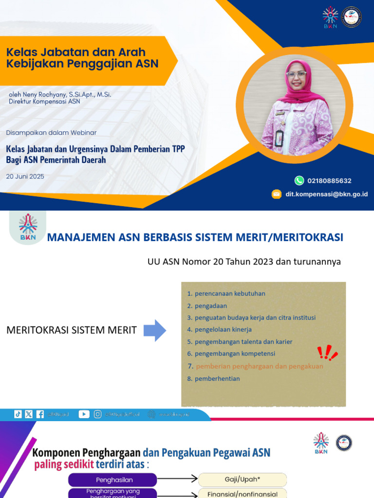 Paparan Direktur Kompensasi ASN - 20 Juni 2025 | PDF