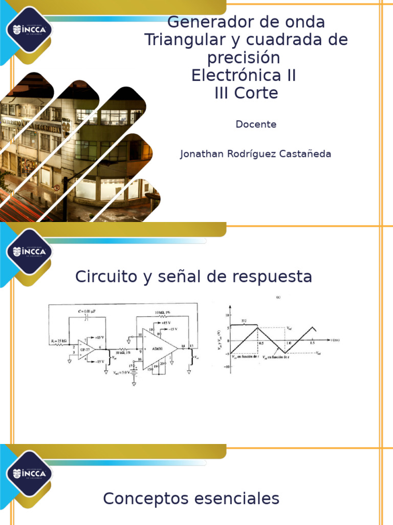 Generador de Onda Triangular y Cuadrada de Precisión | PDF | Oscilación ...