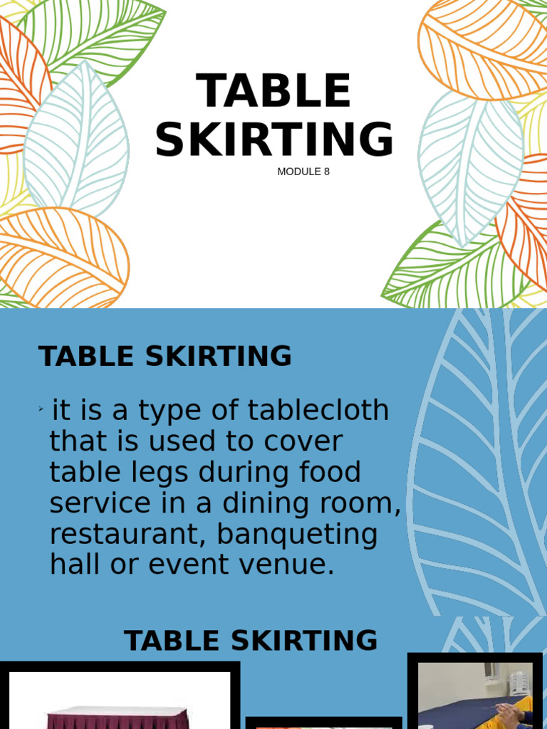Table Skirting | PDF
