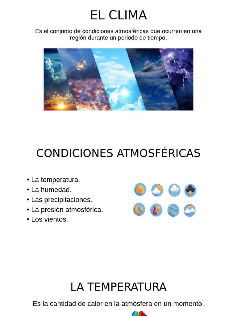 Definición y Elementos del Clima | PDF