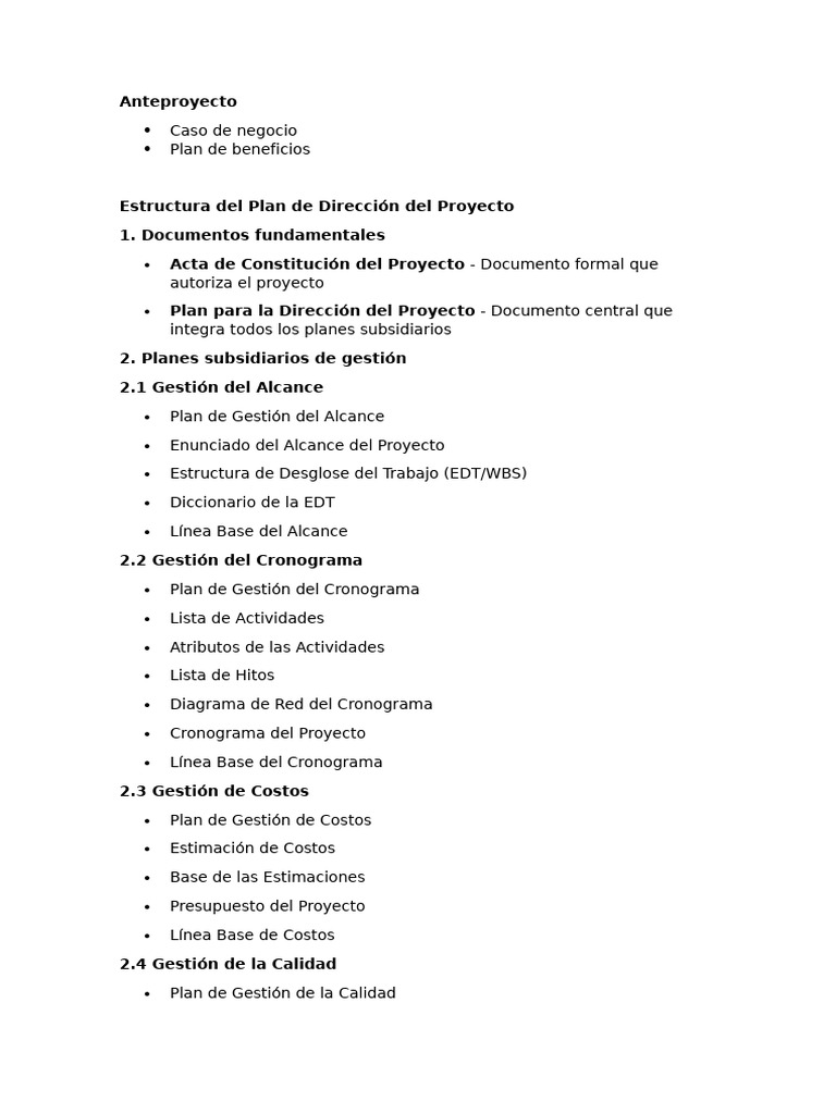 Estructura de Proyecto | PDF