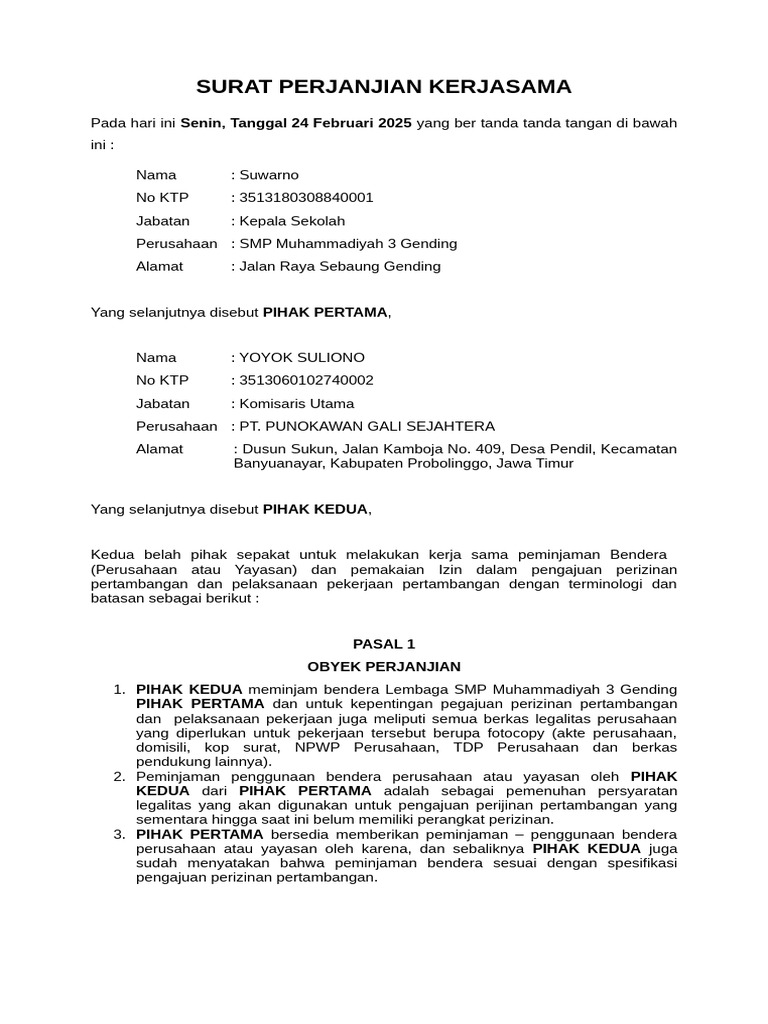 Mou SMP | PDF