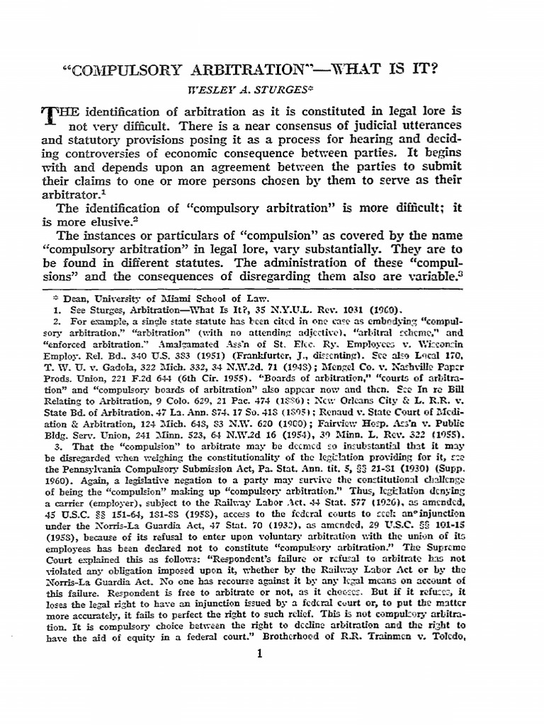 2 Compulsory Arbitration | PDF | Lawsuit | Arbitration