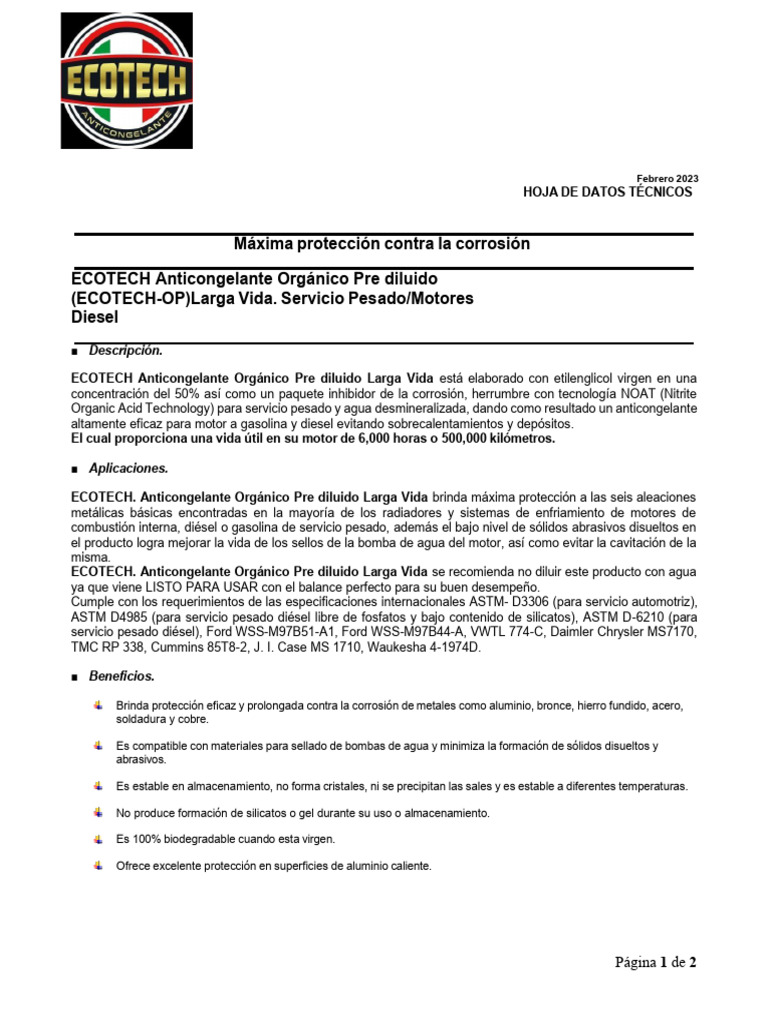 Ecotech Rojo Al 33% | PDF | Corrosión | Aluminio