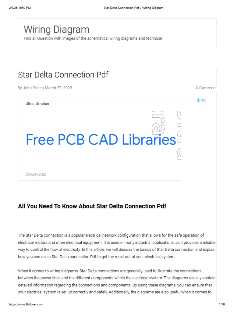 Star Delta Connection Guide PDF | PDF | Electricity | Electronic ...