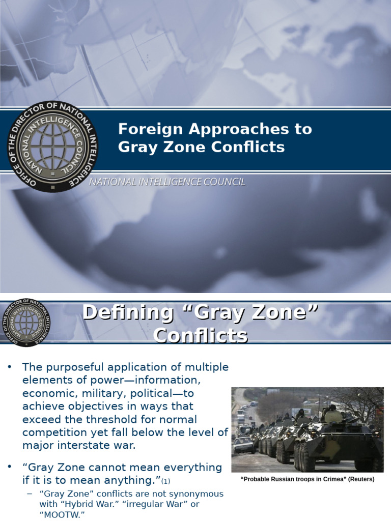 Understanding Gray Zone Conflicts | PDF | Security | Cyberwarfare