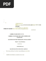 CXC Csec Edpm Paper 1 2020 | PDF