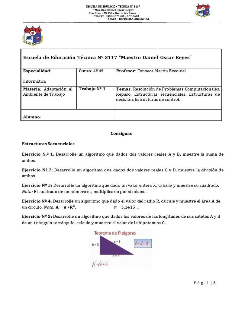 TP 1 - Resolucion de Problemas - Repaso | PDF | Algoritmos | Número primo