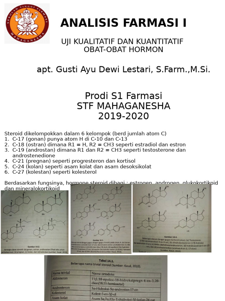 Kuanti Kuali Obat Hormon | PDF | Estradiol | Chemistry