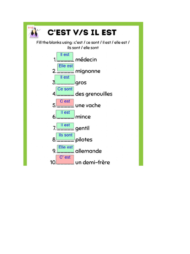 Devoir C'Est Ou Il Est | PDF