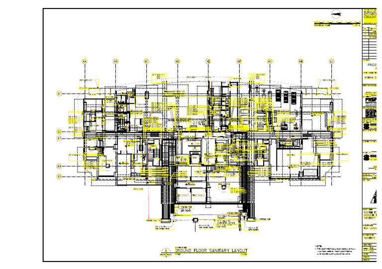 Se-09 NT Ground Floor Sanitary Layout | PDF