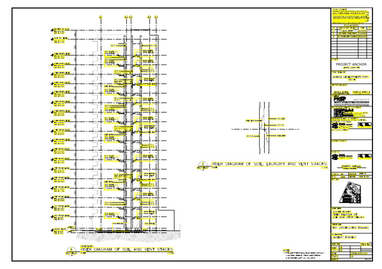 Se-27 NT Riser Diagram of Soil and Vent Stacks | PDF