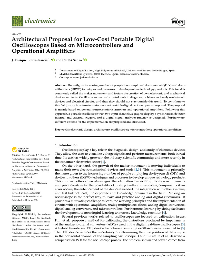 Architectural Proposal For Low-Cost Portable Digital Oscilloscopes Based On Microcontrollers and ...