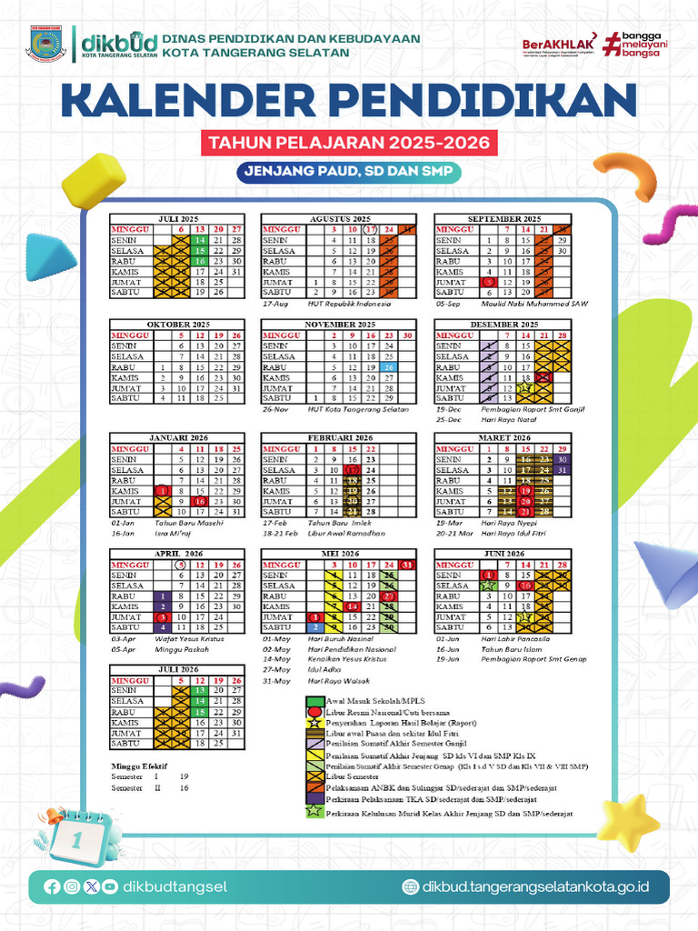 Kalender Pendidikan 2025-2026 Tangerang | PDF