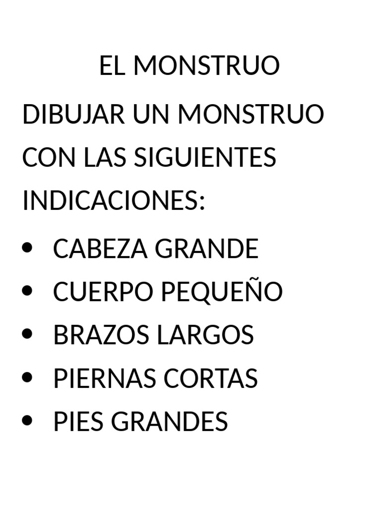 El Monstruo | PDF