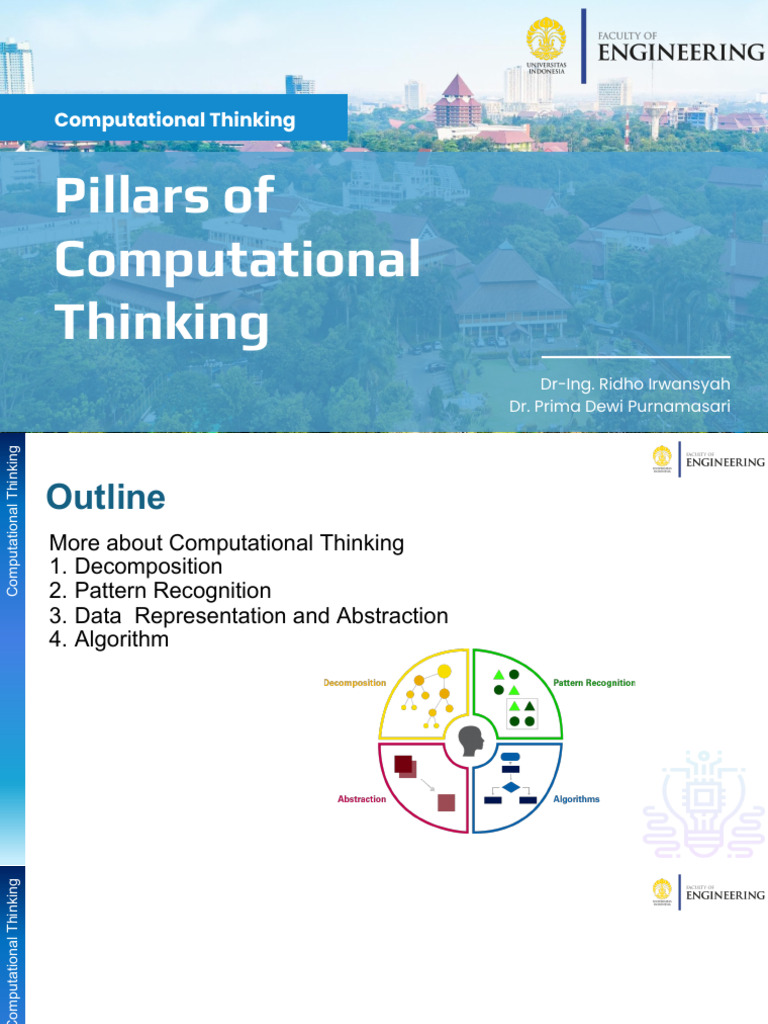 Four Pillars of Computational Thinking | PDF | Algorithms | Pattern Recognition