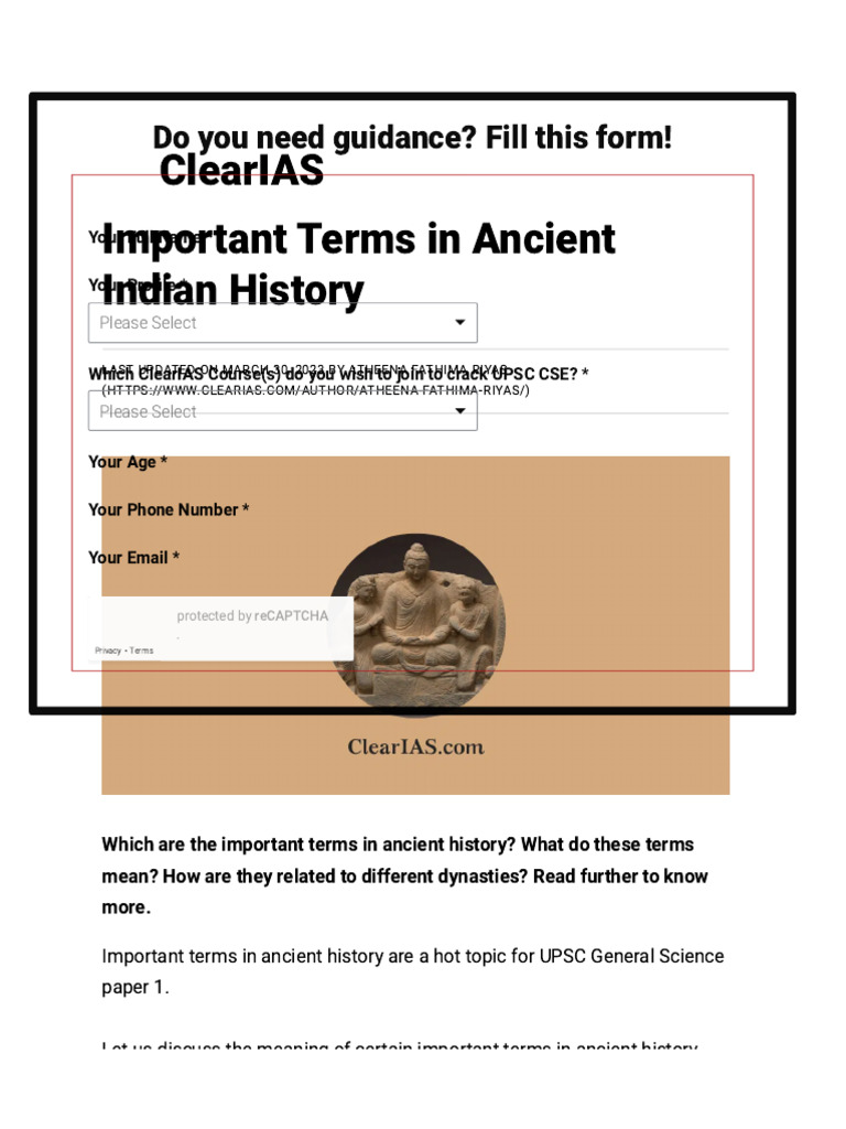 Key Terms in Ancient Indian History | PDF | Nirvana | Moksha