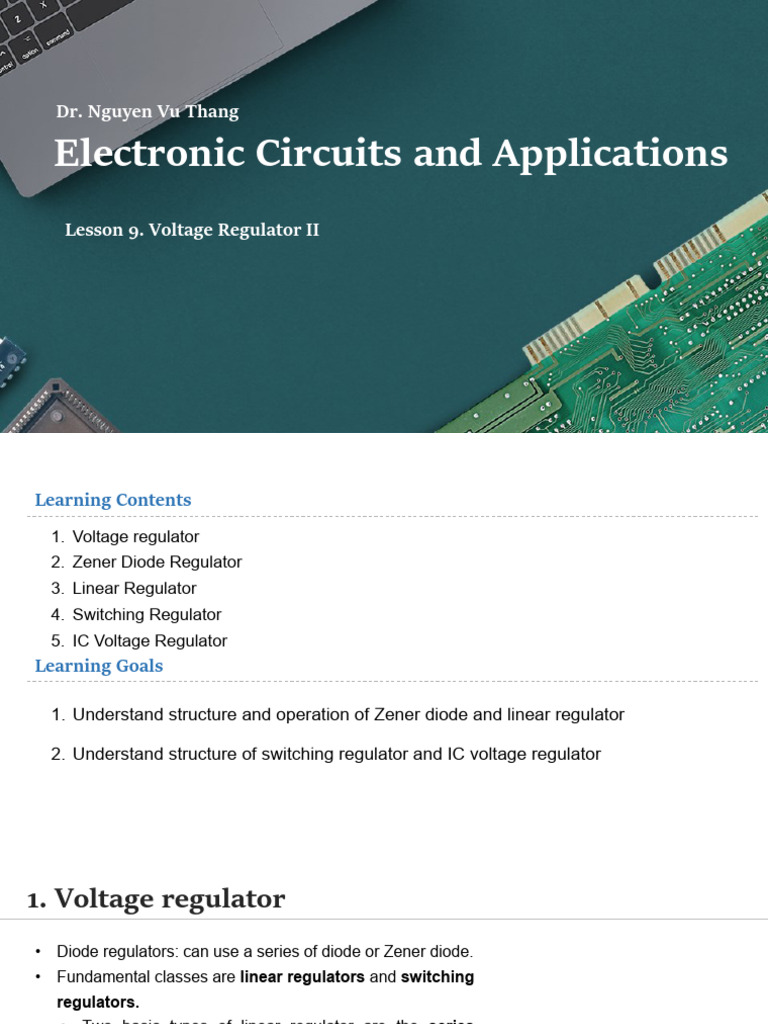 Voltage Regulators: Fundamentals Part 2 | PDF | Operational Amplifier ...