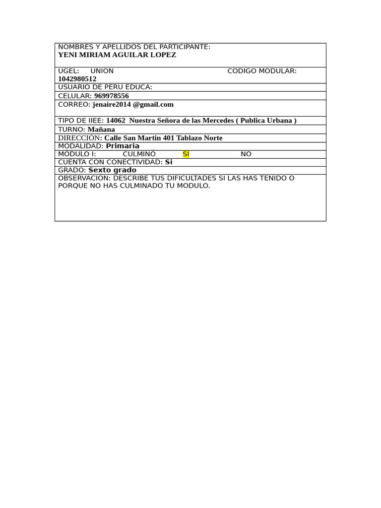 Solicito Información | PDF
