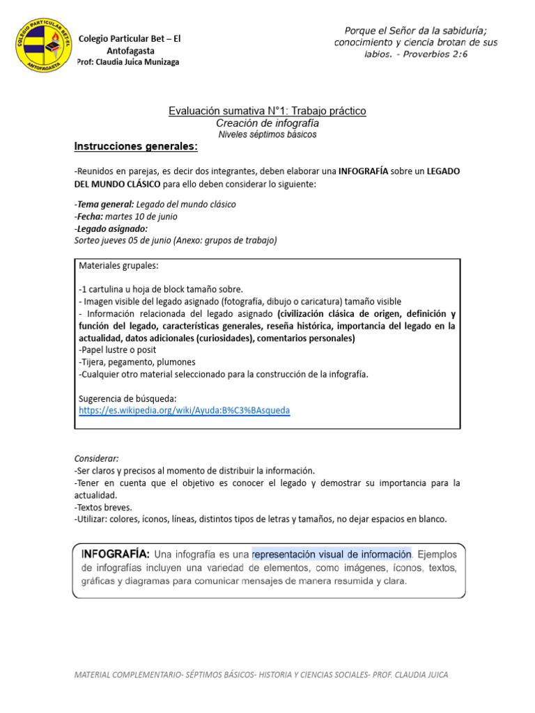 Instrucciones Trabajo Pr-Ctico Legado Cl-Sico | PDF