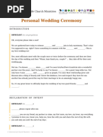 ULC Civil Wedding Script | PDF | Wedding | Marriage